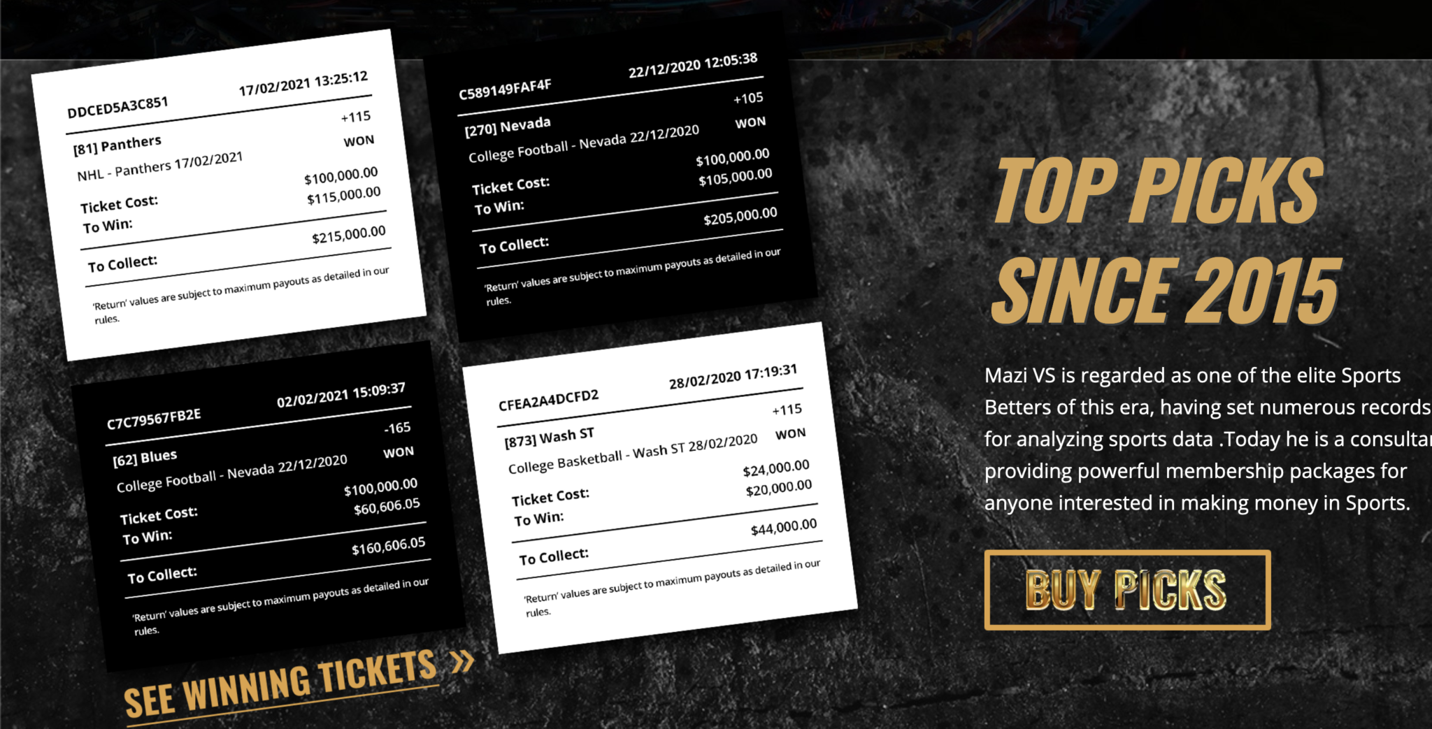 Mazi Picks Review of the Sports Betting King | SIT
